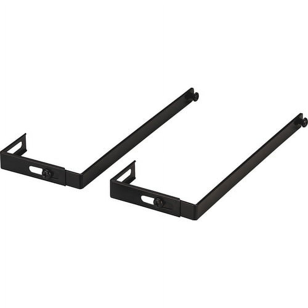 Lorell Metal Partition Hangers - 7" Size - Metal - Black - 2 / Pair ...