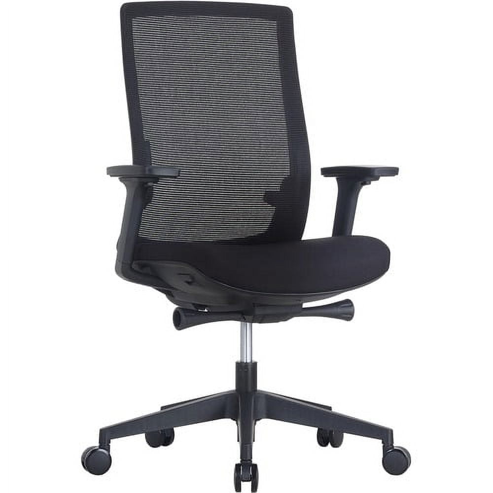 Lorell Mid-back Mesh Management Chair - Mid Back - 5-star Base - Black ...