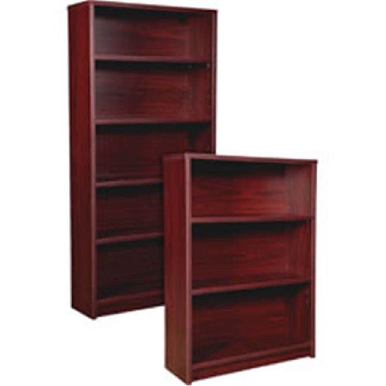 Lorell Prominence Laminate Bookcase - Mahogany - Walmart.com