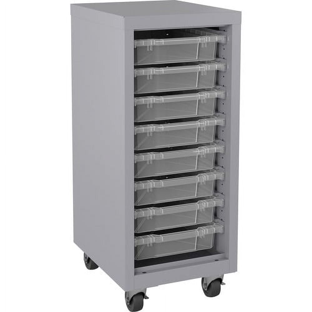 Lorell, Pull-out Bins Mobile Storage Tower, 1 Each, Gray - Walmart.com