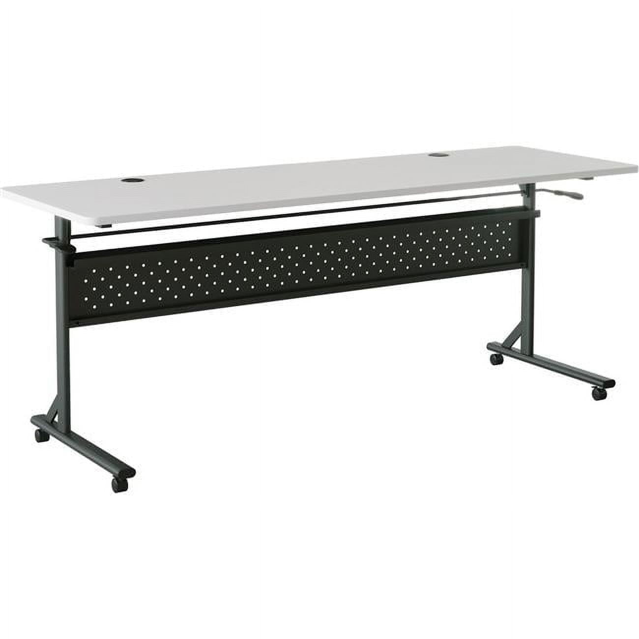 Lorell Shift 2.0 Flip & Nesting Mobile Table, 24x72 in., Grey, for Work ...