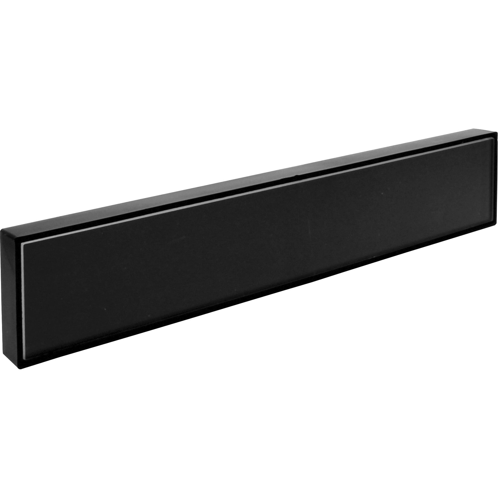 Lorell LLR02646 2 x 10 in. Snap Plate Architectural Sign, Black ...