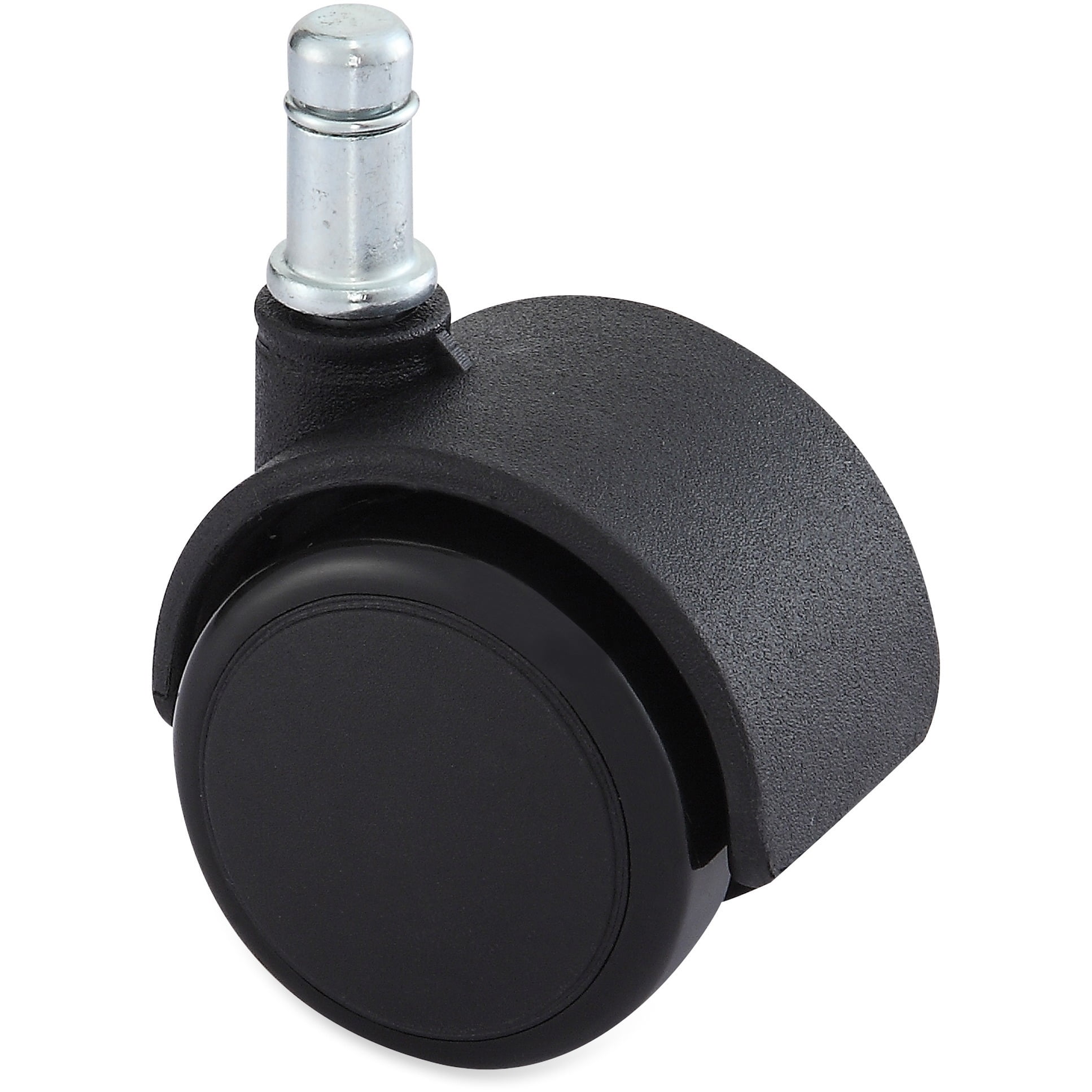 Lorell Soft Wheel Standard Neck Brake Casters, Black - Walmart.com