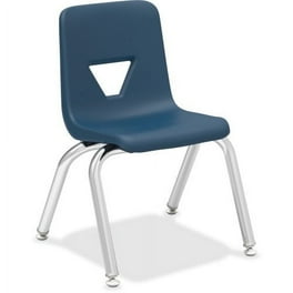 Lorell 14 Seat height Stacking Student Chair Green