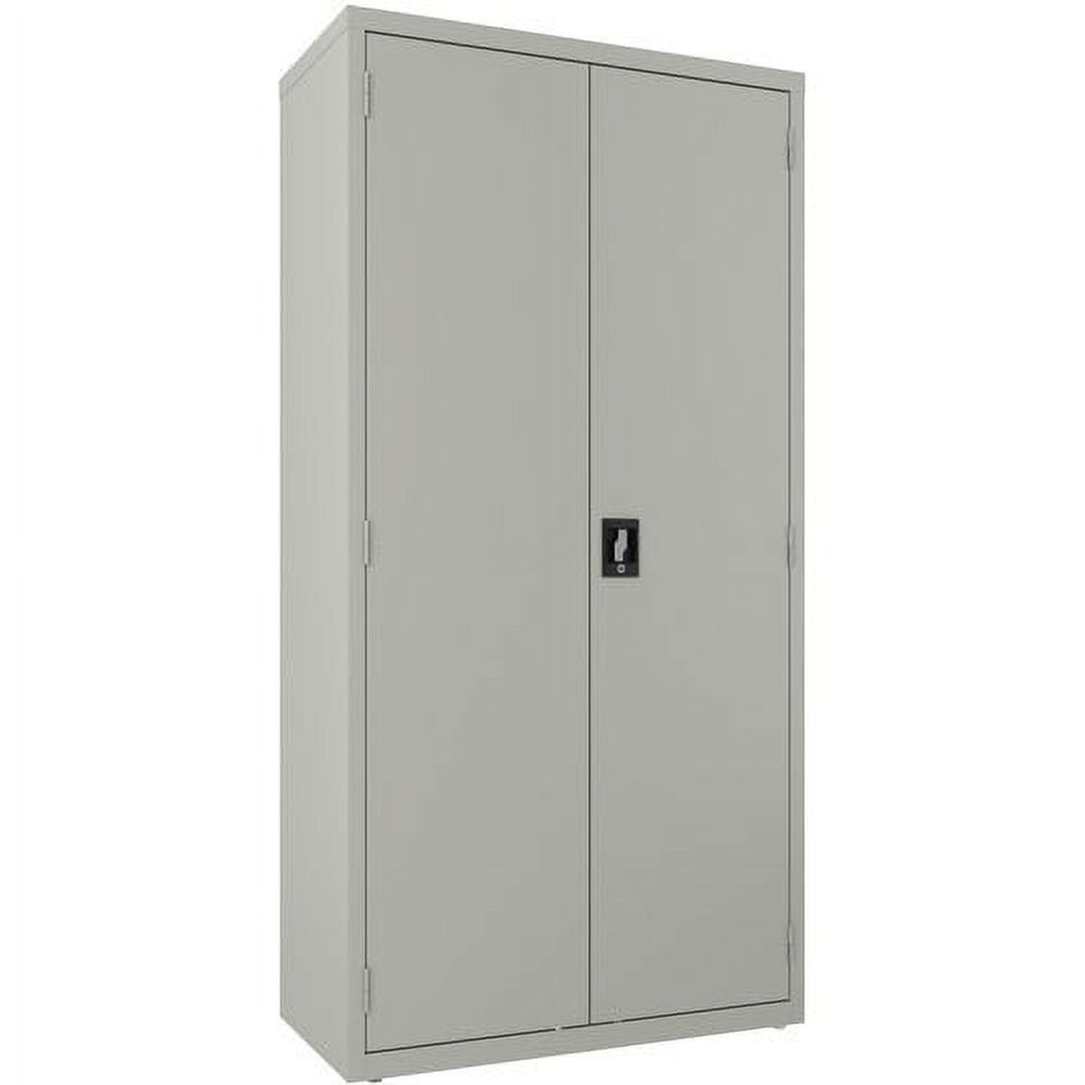 Lorell Steel Wardrobe Storage Cabinet 36" x 18" x 72" - 2 x Shelf(ves ...
