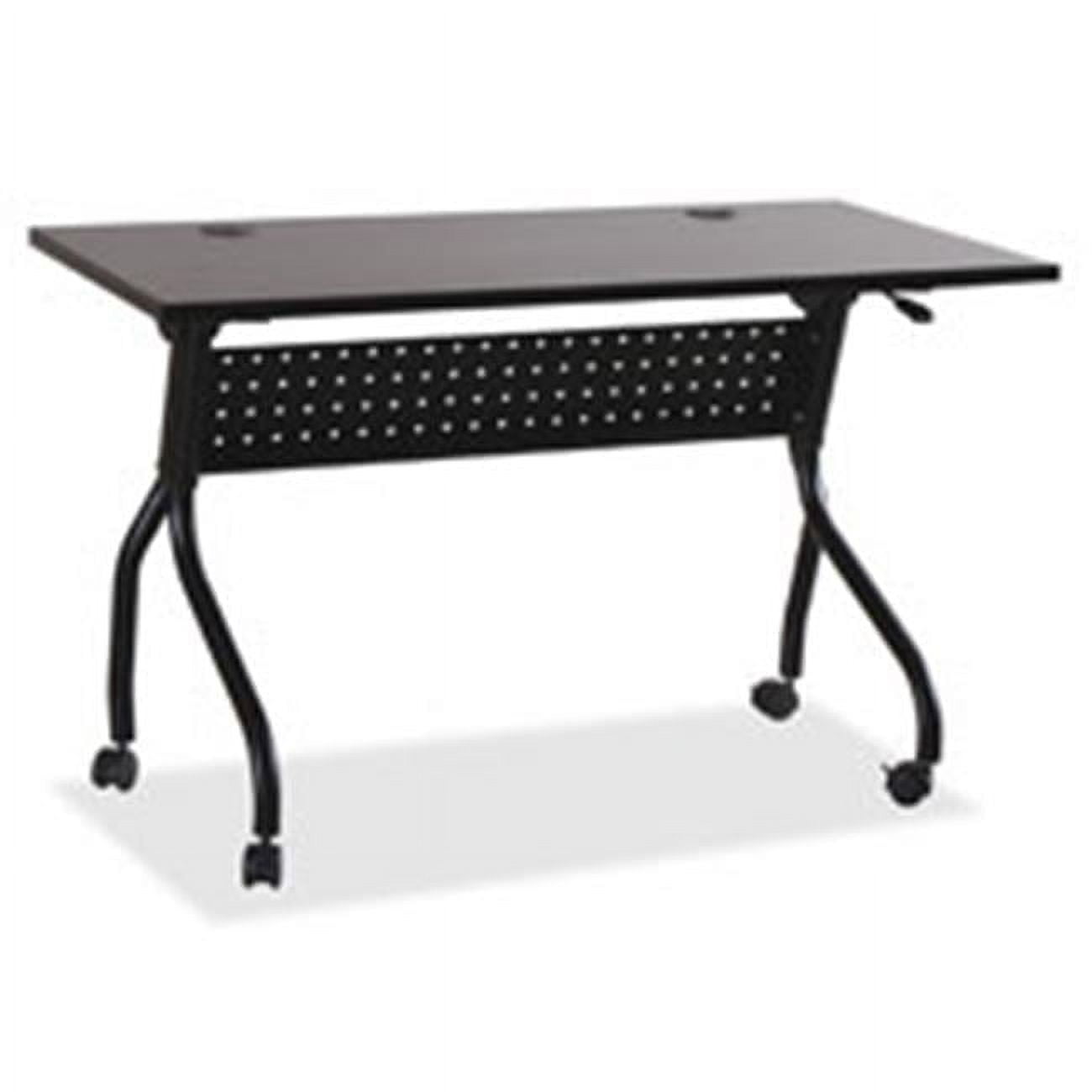 Lorell Training Table - Espresso & Silver - 38 x 12 in. - Walmart.com