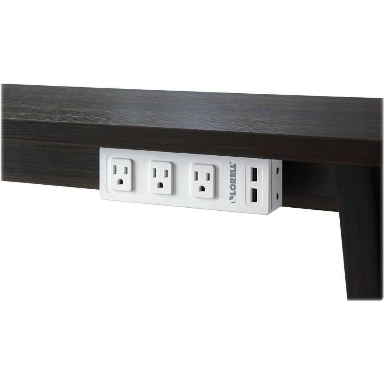 Lorell Under Desk AC Power Center - White - 8 ft cord length - Walmart.com