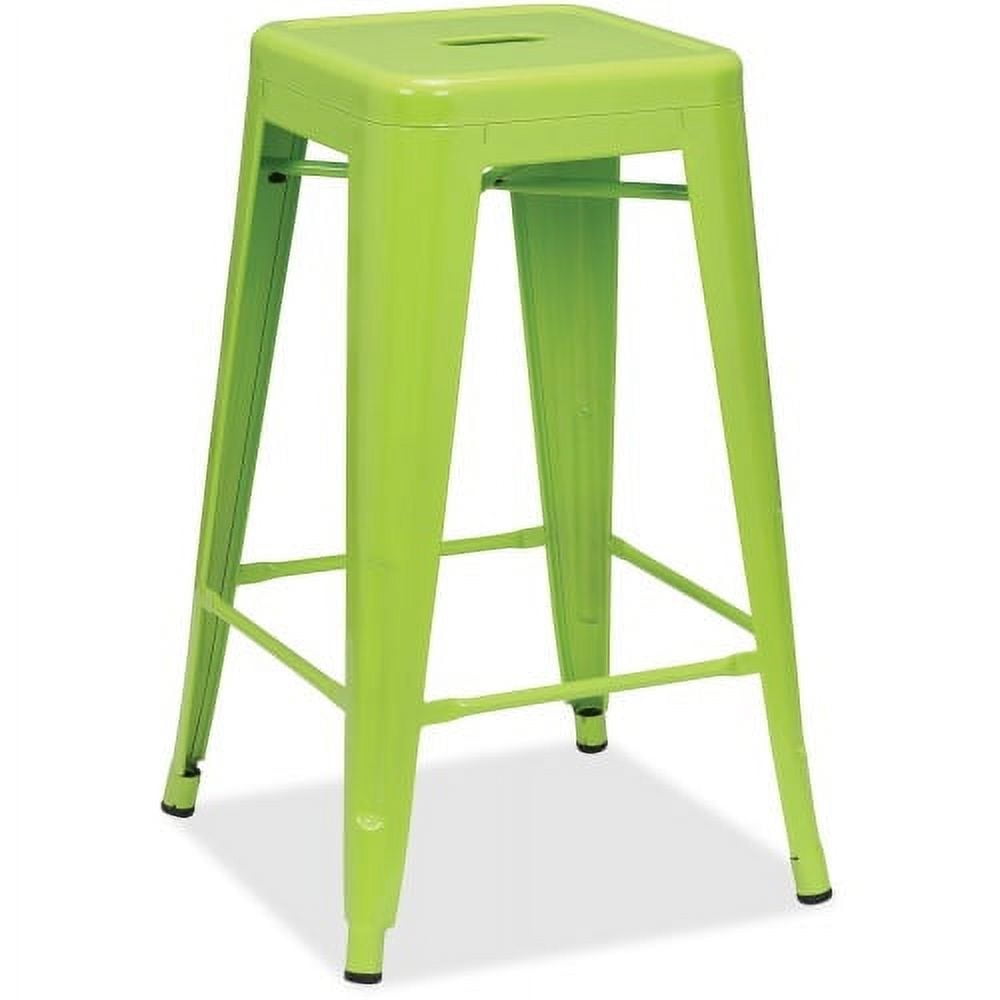 Lorell Utility Stools Powder Coated Frame - Lime - Metal - 16" Width x ...