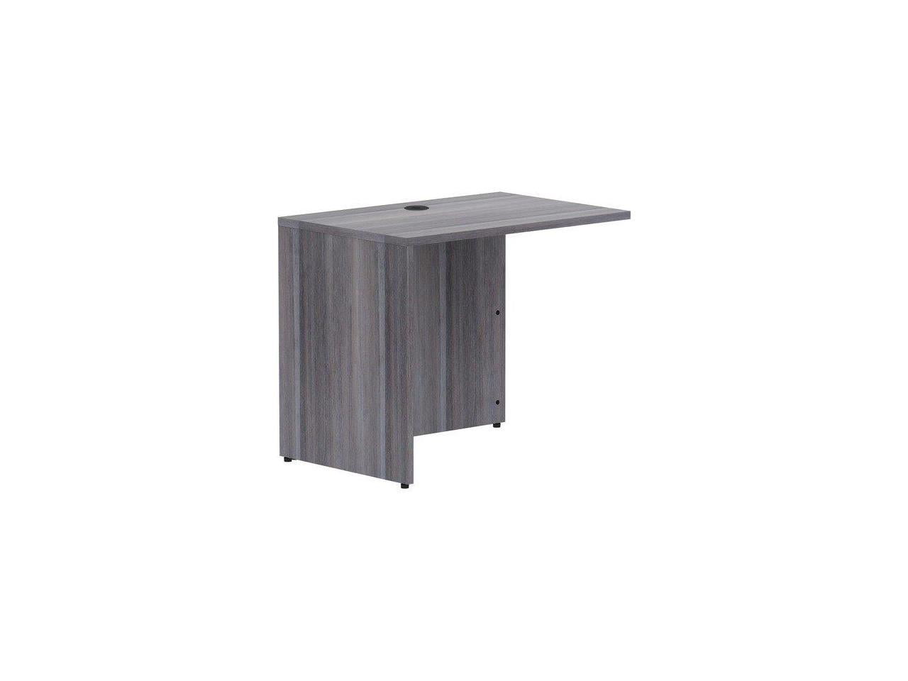 Lorell Weathered Charcoal Laminate Desking 35" x 24" x 29.5"Return ...