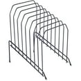 Lorell Wire Inclined Desktop Folder Holder, 8 Section, Black Metal ...