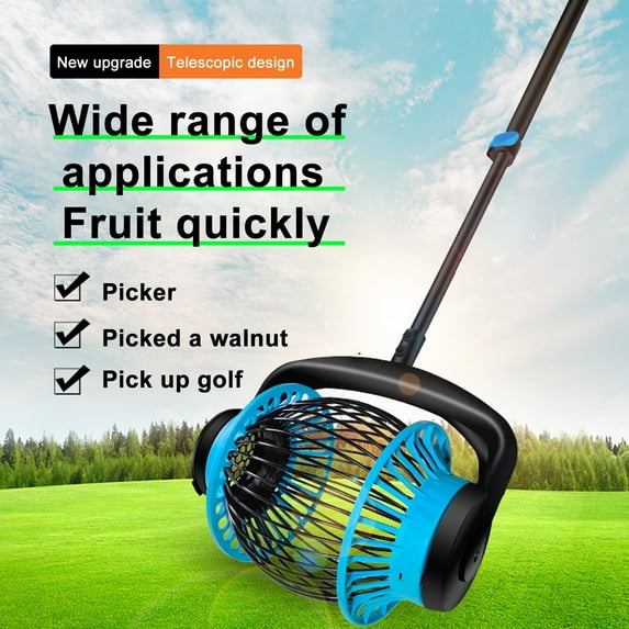 Lorelo Nut Gatherer, Walnut Picker Upper Roller, Pecan Picker Upper, Telescopic Rod Side Opening ...