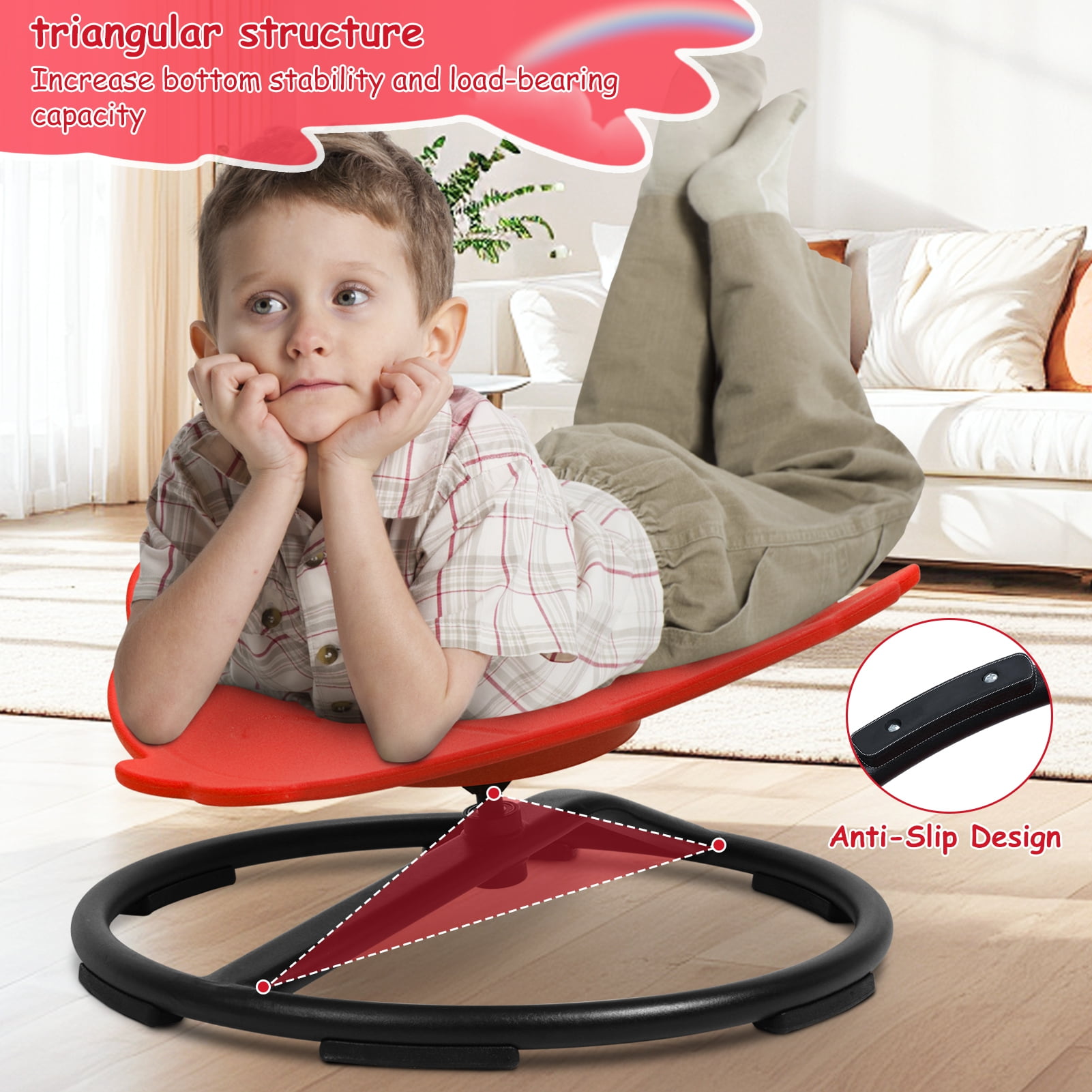 Lorelo Spinning Chair, Kids Swivel Chair, Autistic Kids Sensory Swivel ...