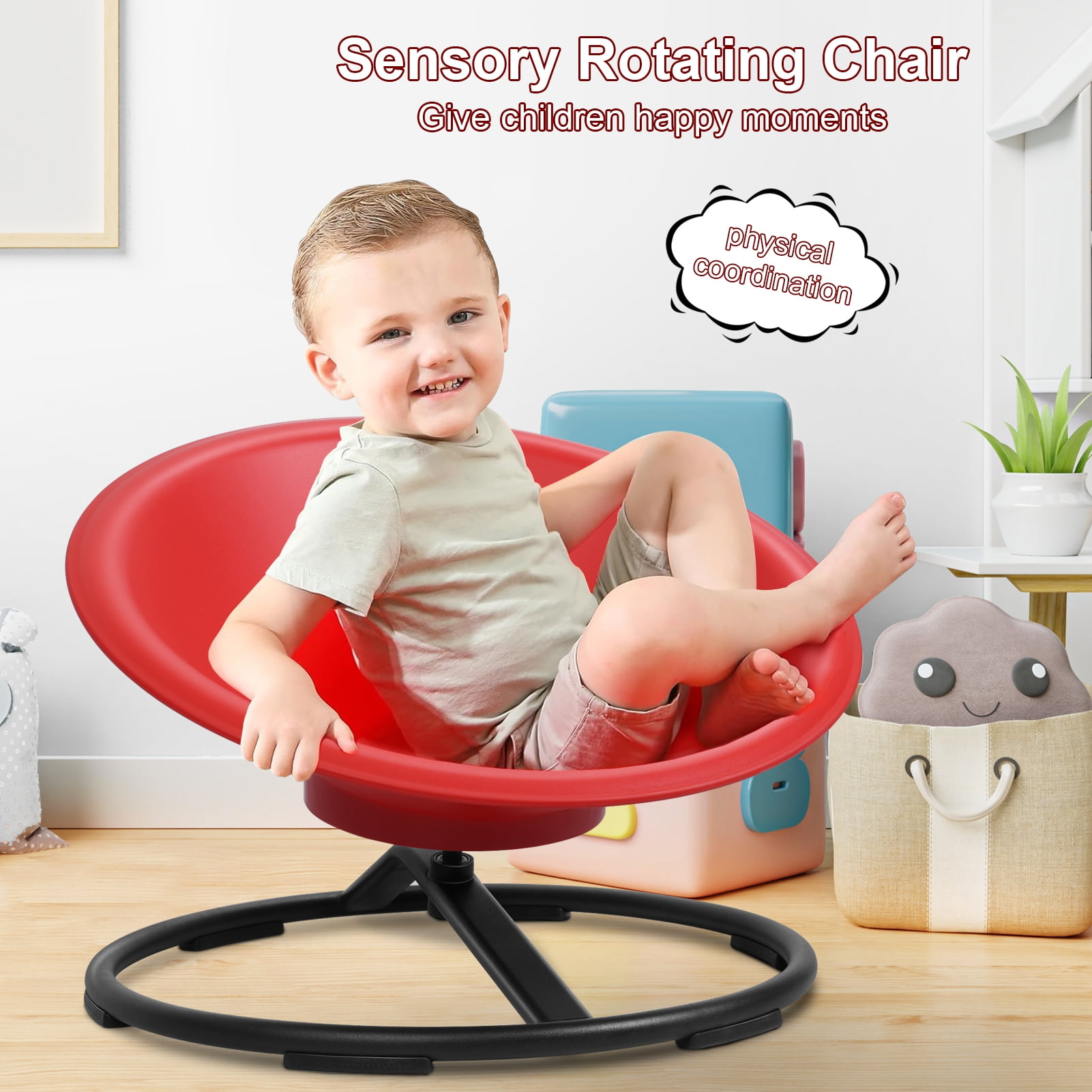 Lorelo Spinning Chair, Kids Swivel Chair, Autistic Kids Sensory Swivel ...