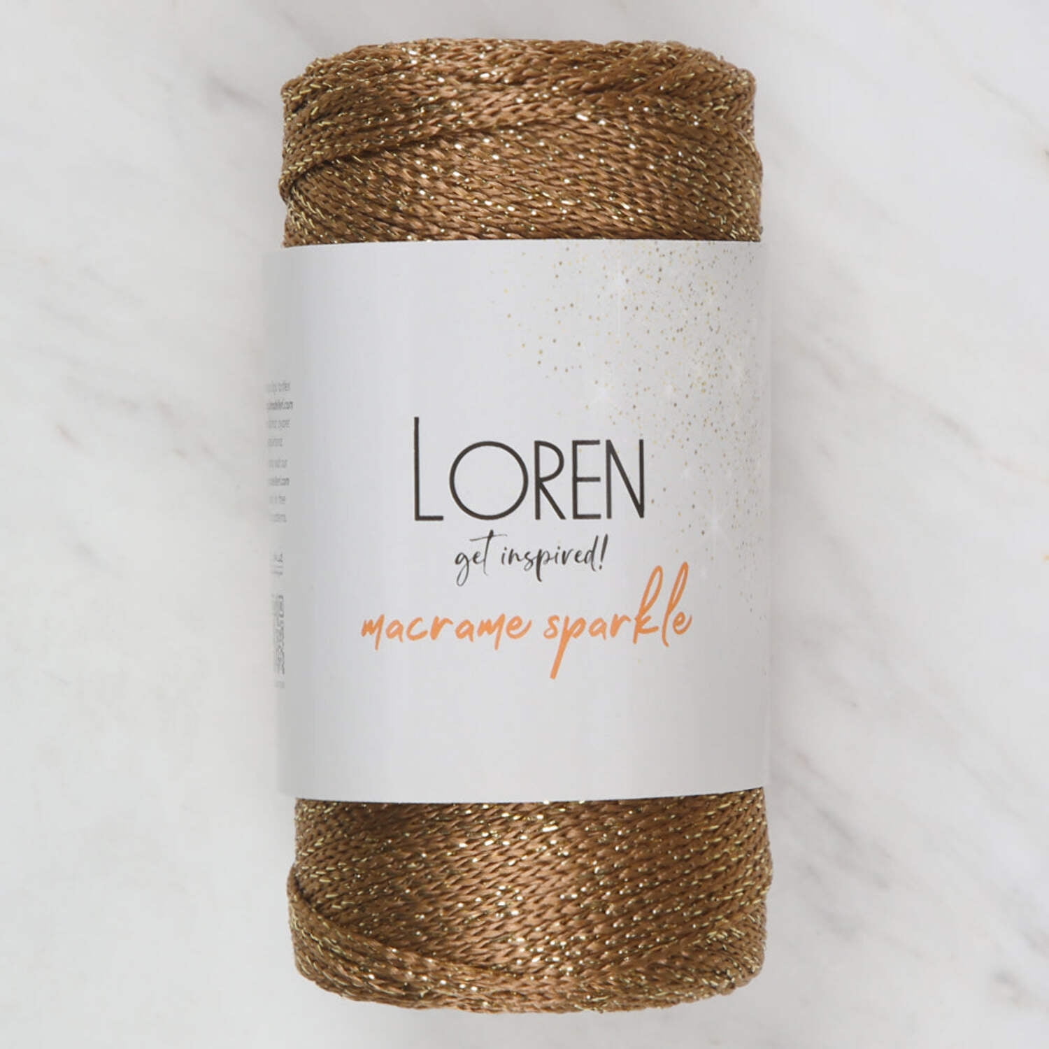 Loren Macrame Sparkle Hand Knitting Yarn, Glitter Brown - RM 200 ...
