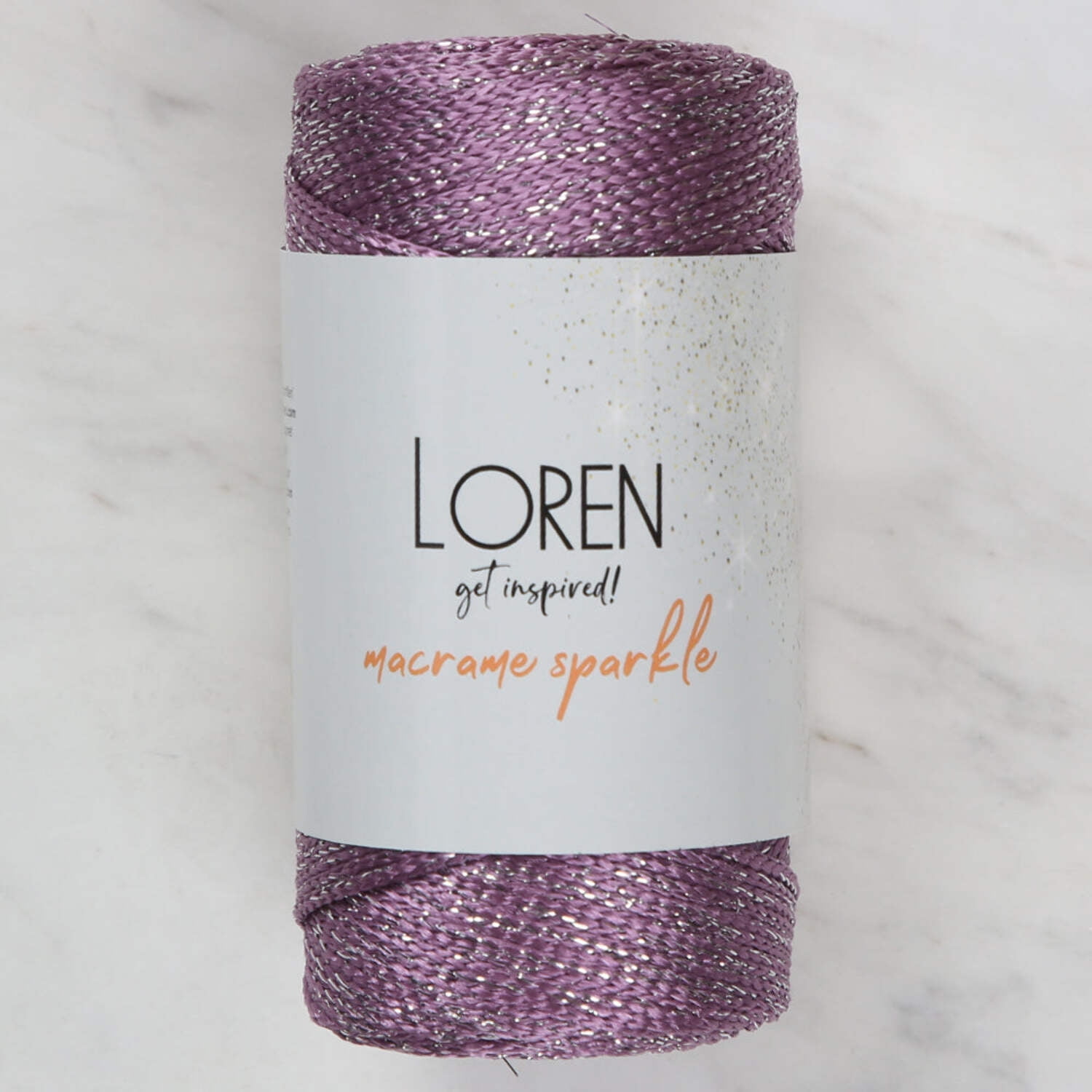 Loren Macrame Sparkle Hand Knitting Yarn, Glitter Purple - RM 77 ...