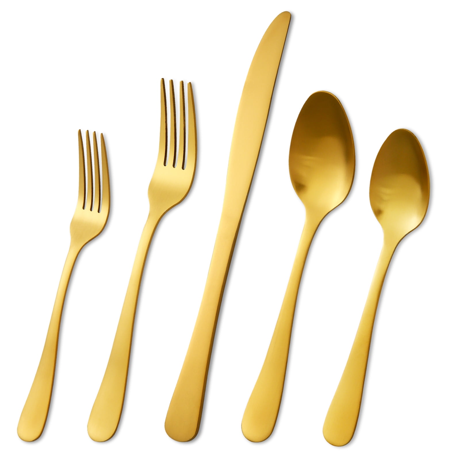 Lorena Silverware Flatware Set for 4, 20-Piece Stainless Steel Service ...