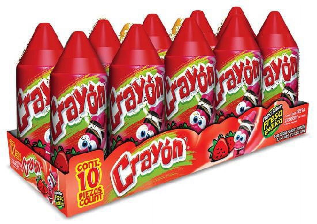 Lorena Crayon Fresa, Soft Mango Flavored Candy in Fun Crayon Shaped ...