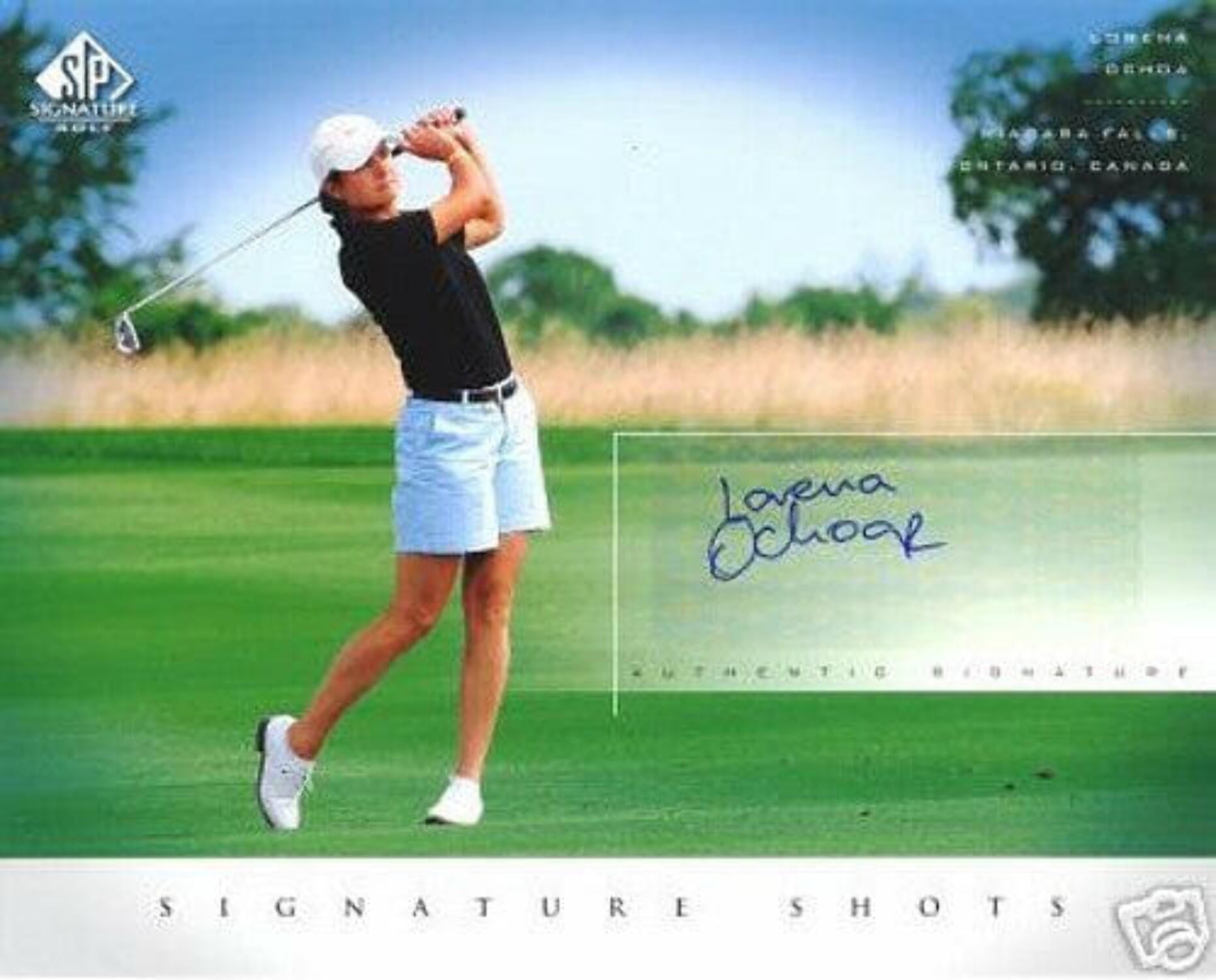 Lorena Ochoa certified autograph 2004 SP Signature Golf 8x10 LPGA photo ...
