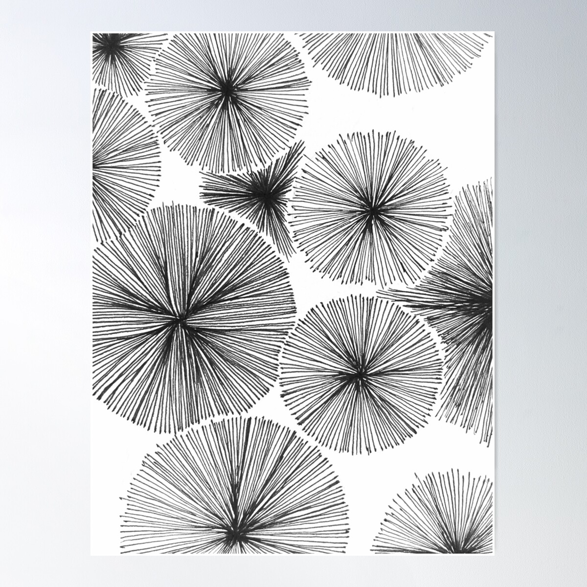 Lorentriesart Bw Abstract Line Art Poster Wall Art, Modern Wall Decor ...