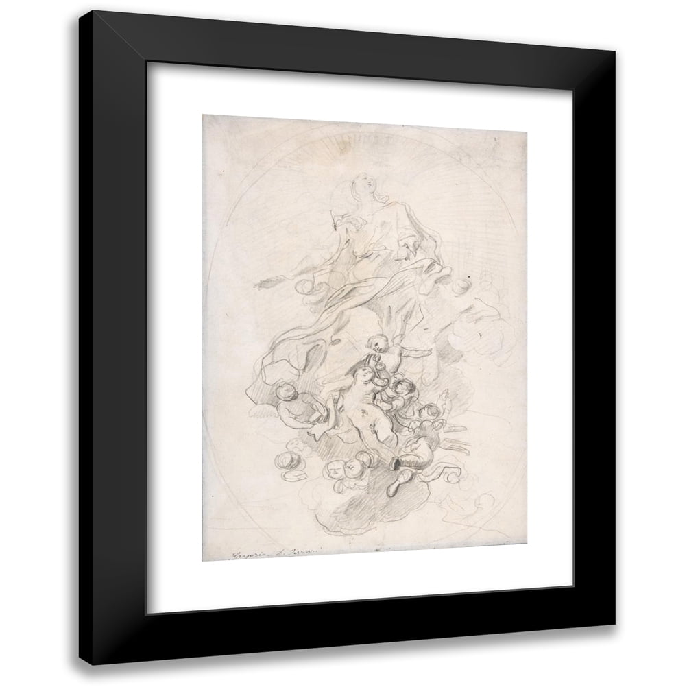 Lorenzo De' Ferrari 11x14 Black Modern Framed Museum Art Print Titled ...