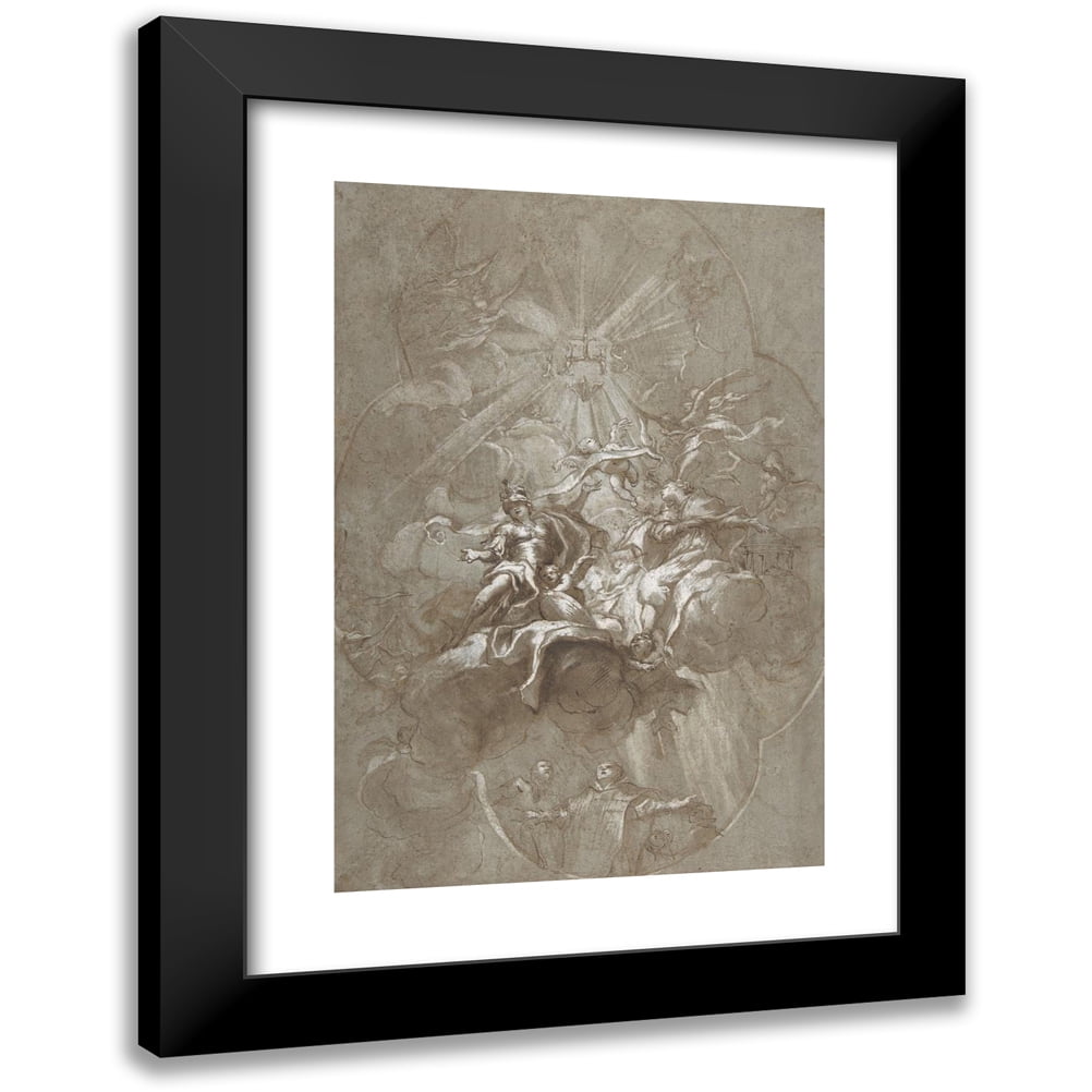 Lorenzo De' Ferrari 13x18 Black Modern Framed Museum Art Print Titled ...