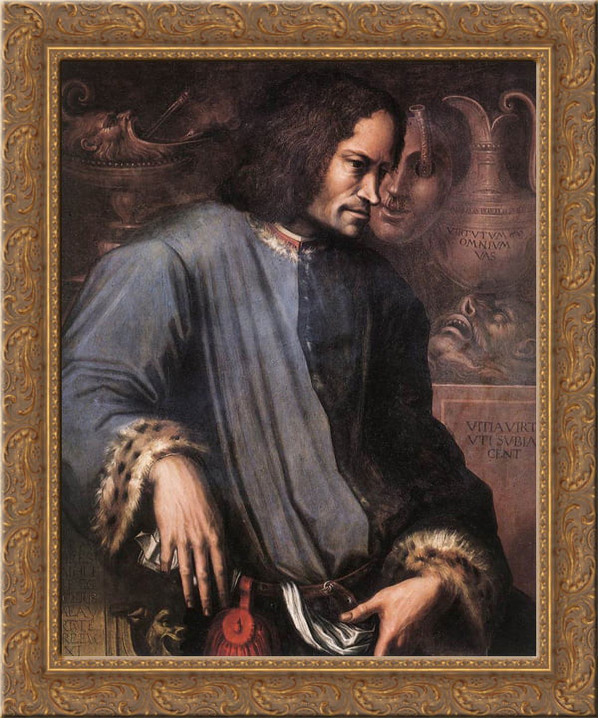 Lorenzo de Medici 'The Magnificent' 24x20 Gold Ornate Wood Framed ...