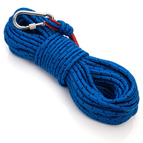Loreso Strong Magnet Fishing Rope Carabiner, Camping Rope - Heavy Duty ...