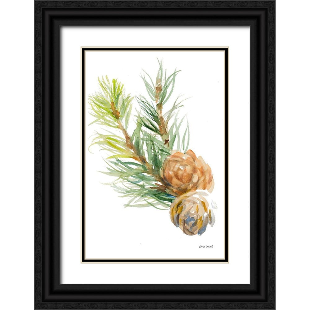 Loreth, Lanie 11x14 Black Ornate Wood Framed with Double Matting Museum ...