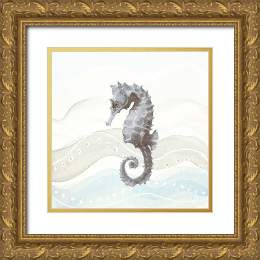 Loreth, Lanie 12x12 Gold Ornate Wood Framed with Double Matting Museum ...