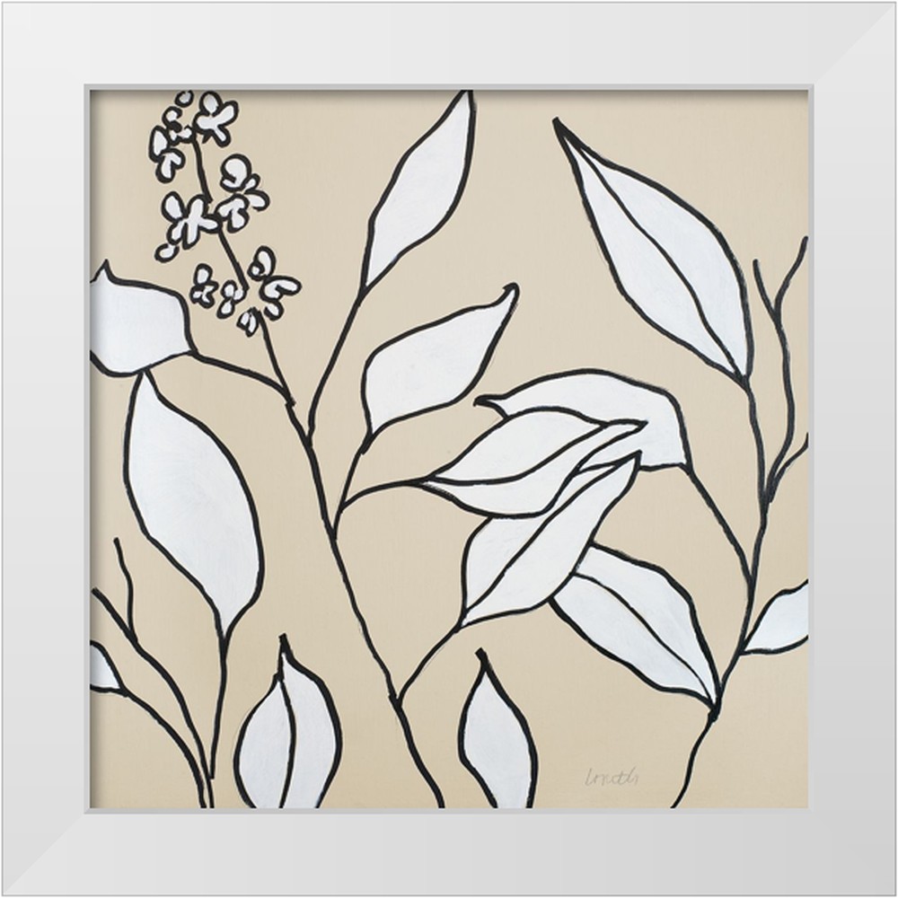 Loreth, Lanie 12x12 White Modern Wood Framed Museum Art Print Titled ...