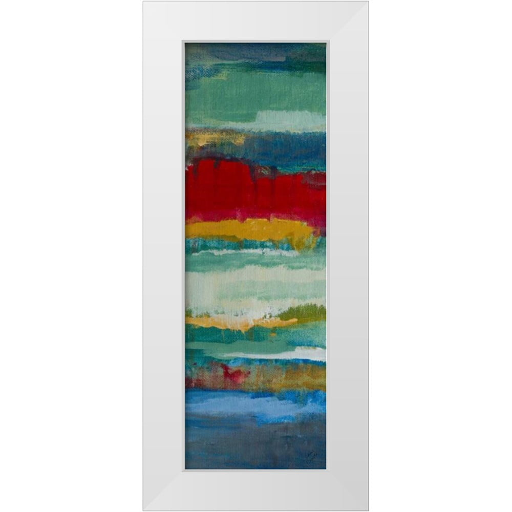 Loreth, Lanie 13x32 White Modern Wood Framed Museum Art Print Titled ...