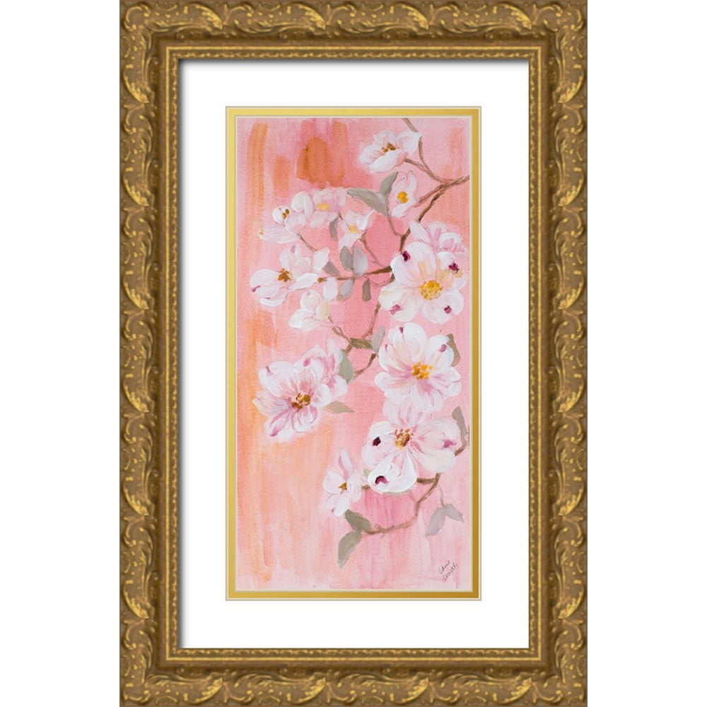 Loreth, Lanie 14x24 Gold Ornate Wood Framed with Double Matting Museum ...