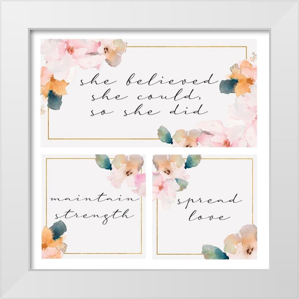 Loreth, Lanie 15x15 White Modern Wood Framed Museum Art Print Titled ...