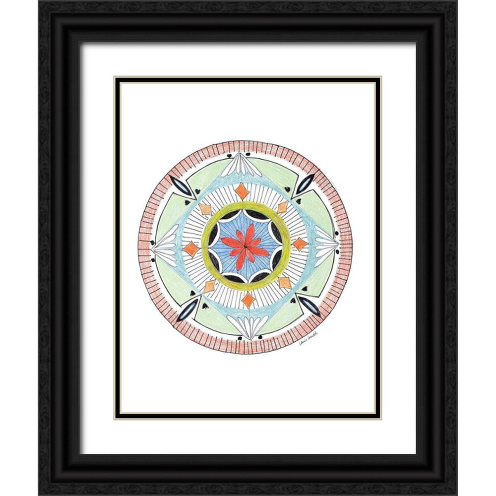 Loreth, Lanie 15x18 Black Ornate Wood Framed with Double Matting Museum ...
