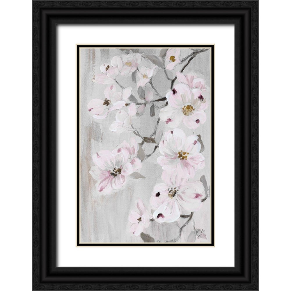 Loreth, Lanie 17x24 Black Ornate Wood Framed with Double Matting Museum ...