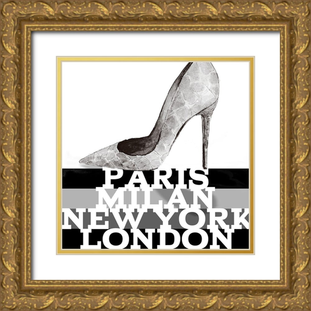 Loreth, Lanie 20x20 Gold Ornate Wood Framed with Double Matting Museum ...