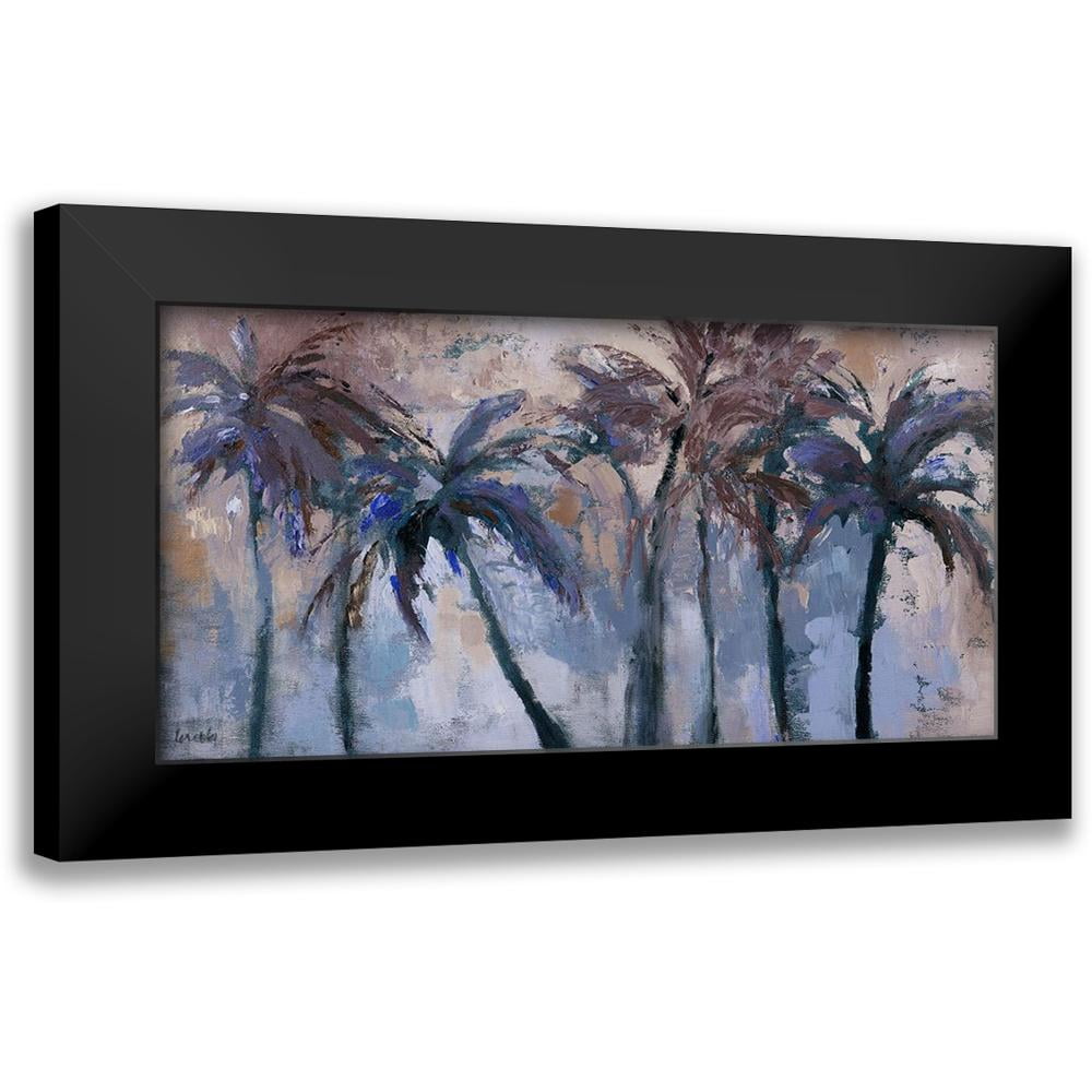 Loreth, Lanie 24x14 Black Modern Framed Museum Art Print Titled - Island Midnight Palms ...