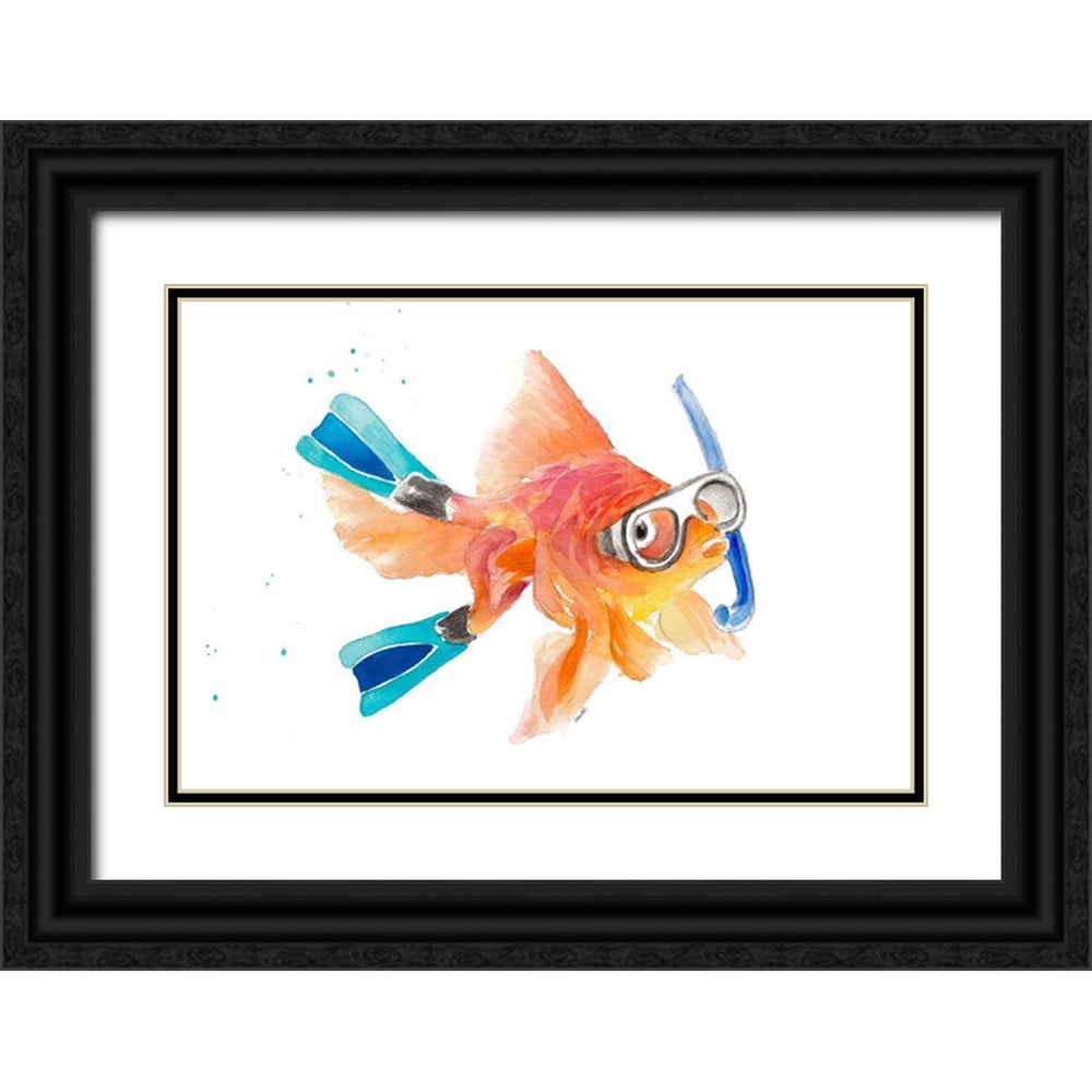 Loreth, Lanie 24x17 Black Ornate Wood Framed with Double Matting Museum ...