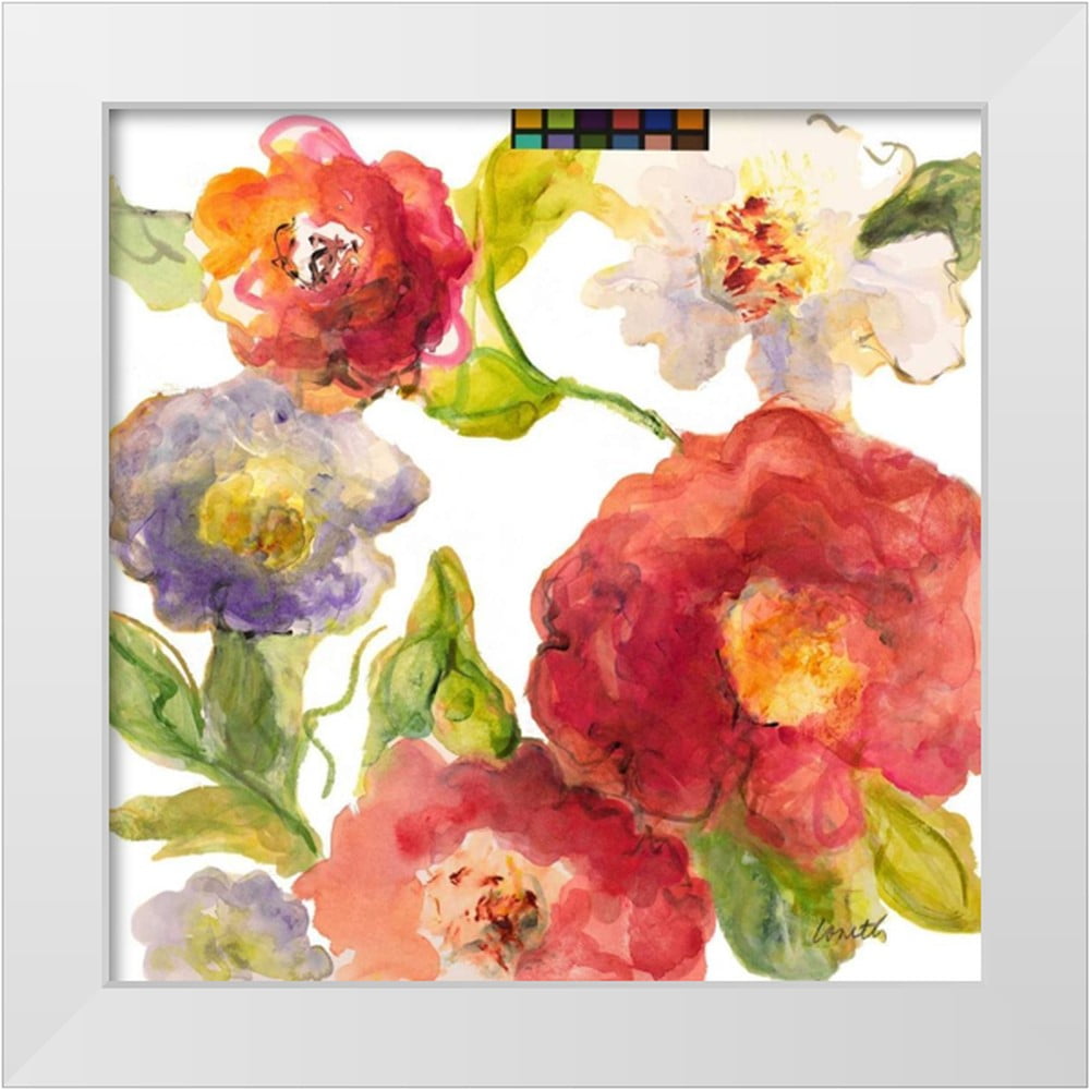 Loreth, Lanie 26x26 White Modern Wood Framed Museum Art Print Titled ...