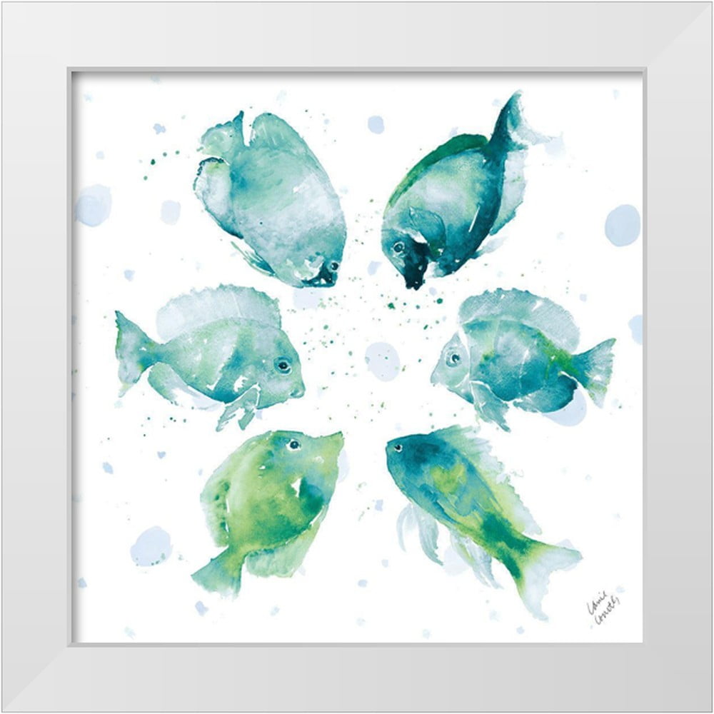 Loreth, Lanie 26x26 White Modern Wood Framed Museum Art Print Titled ...