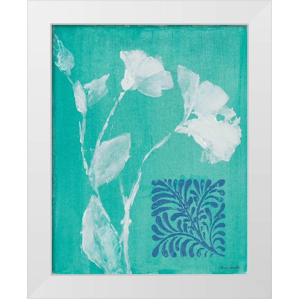 Loreth, Lanie 26x32 White Modern Wood Framed Museum Art Print Titled - Floral Whisper II ...