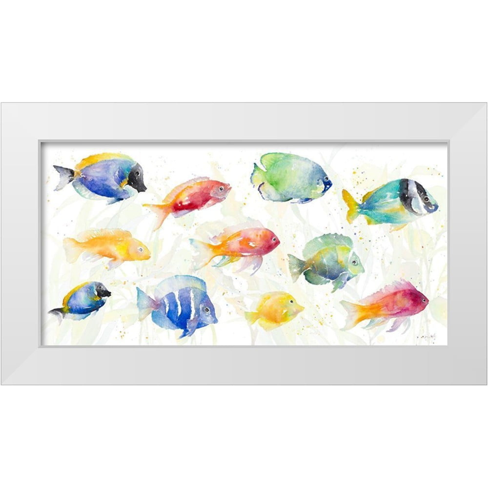 Loreth, Lanie 32x18 White Modern Wood Framed Museum Art Print Titled ...