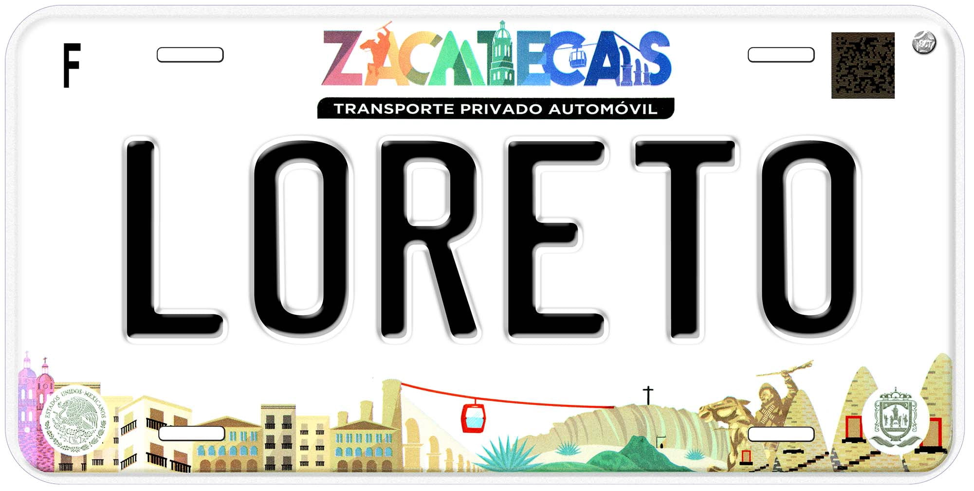 Loreto Zacatecas Mexico Novelty Car License Plate - Walmart.com