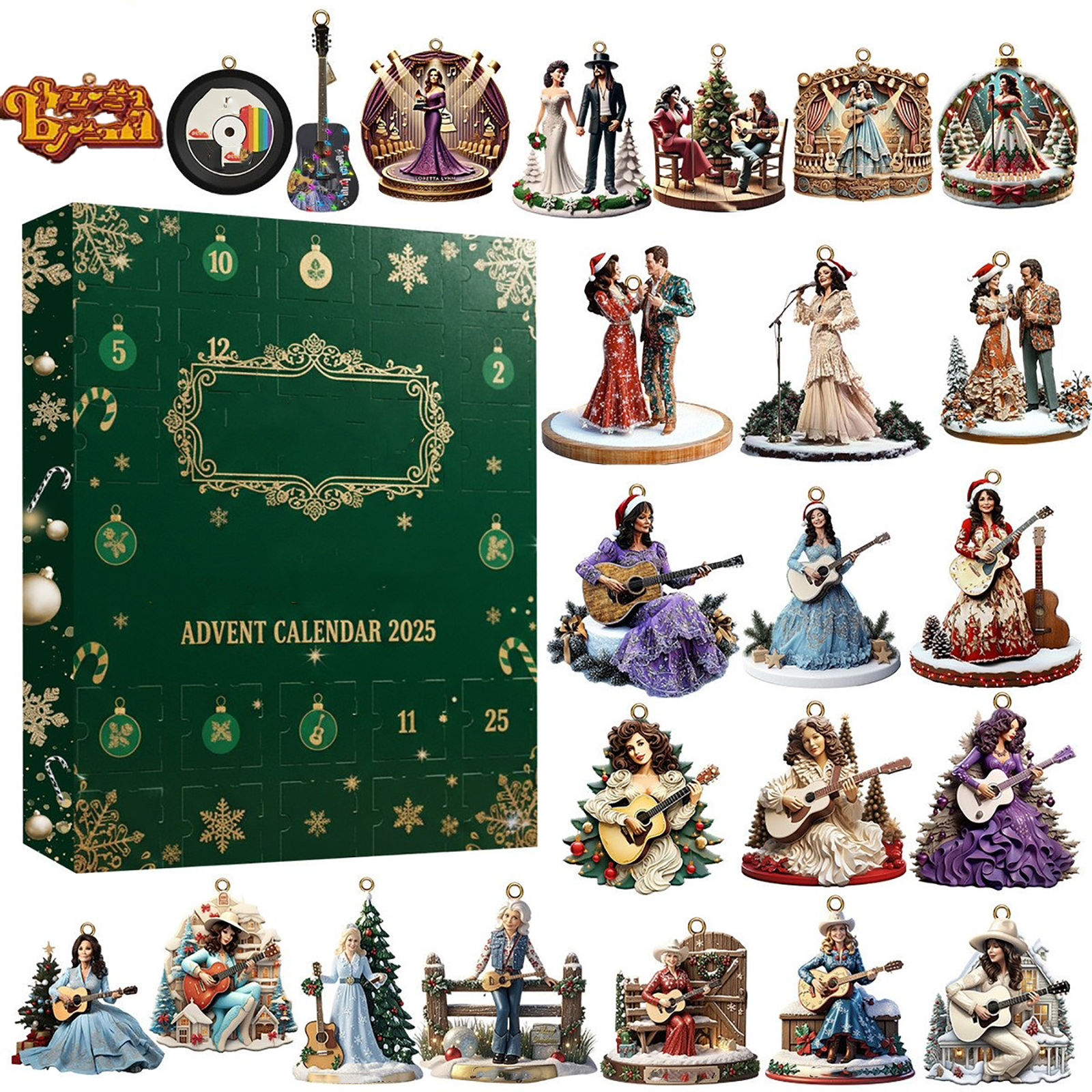 The Loretta Lynn Advent Calendar 2025 ,24 Days Christmas Countdown ...