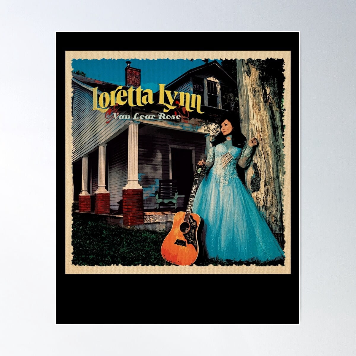 Loretta Lynn Queen Of Country Music Poster Wall Art, Modern Wall Decor ...