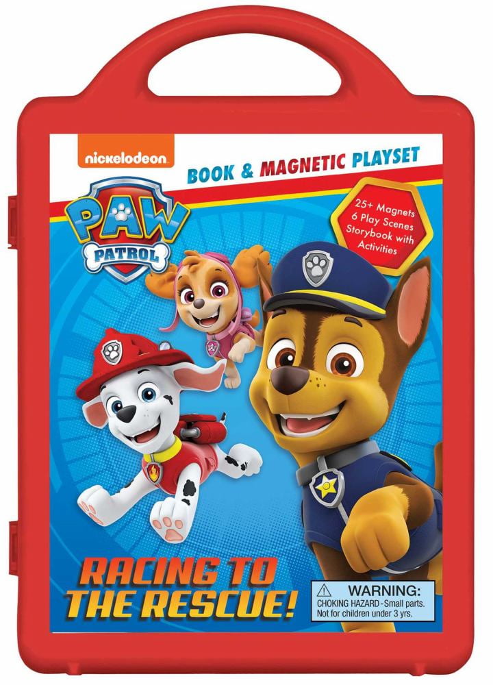 PAW Patrol: Racing to the Rescue!: Book and Magnetic Play Set ...