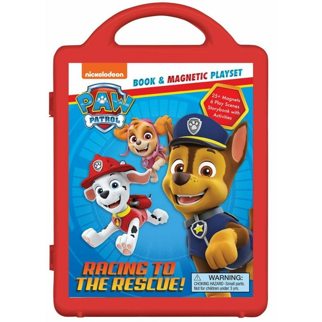 PAW Patrol: Racing to the Rescue!: Book and Magnetic Play Set ...
