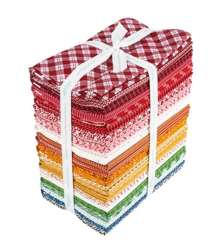 Lori Holt - Bee Plaids 1-Yard Bundle Barn Red - 25 yards of fabric ...
