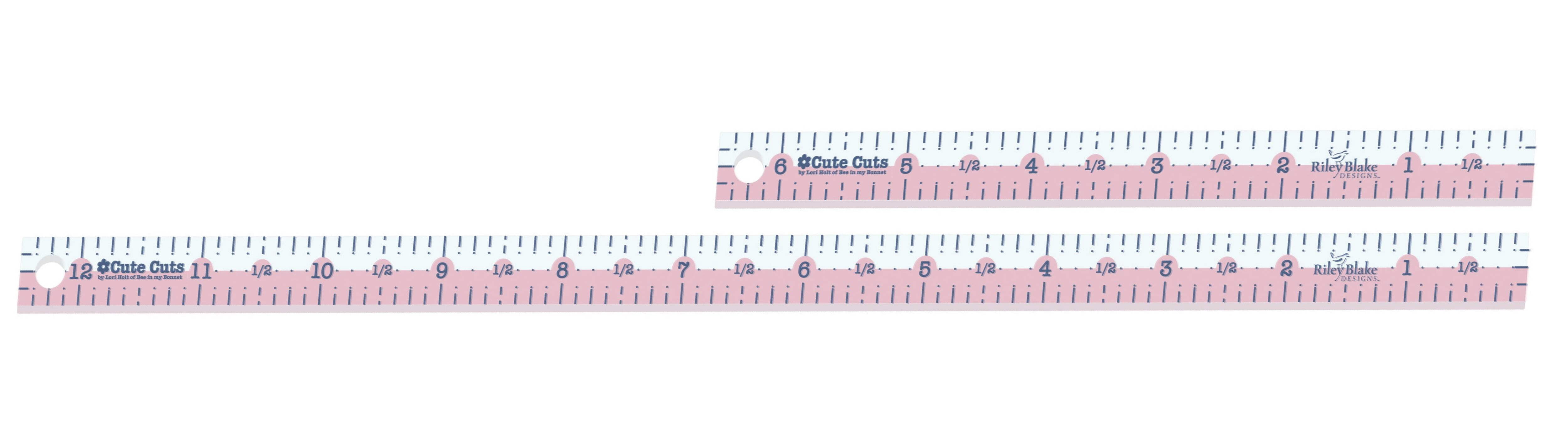 Lori Holt Cute Cuts 1/4in Marking Ruler Set - Walmart.com