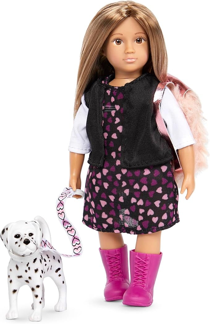 Lori – Mini Doll & Toy Dog – 6-Inch Doll & Puppy – Play Set with Outfit ...
